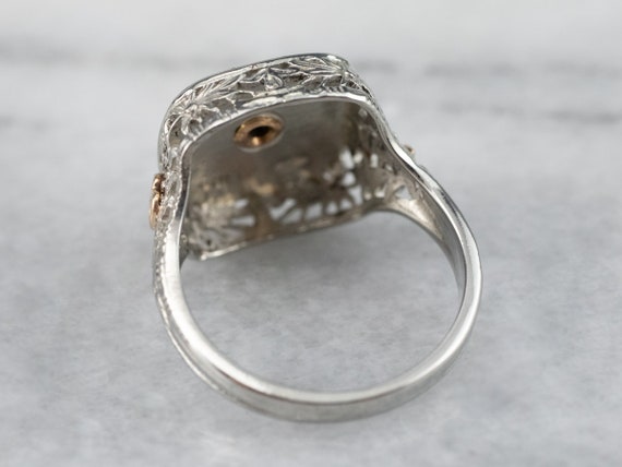 Upper Iowa University School Ring, Two Tone Gold Fili… - Gem