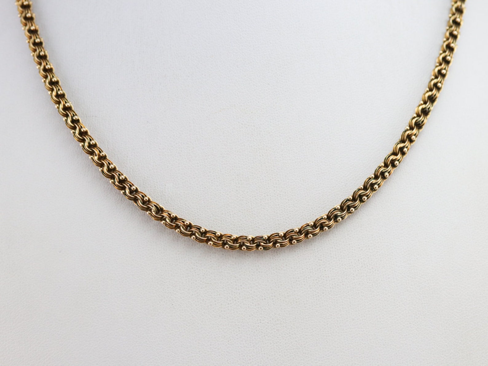 Antique Fancy Link Chain Necklace Antique Gold Chain - Etsy