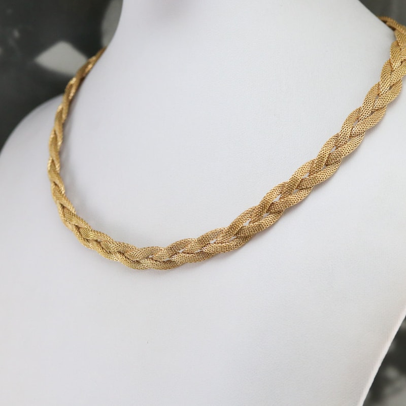 Braided Necklace - Etsy
