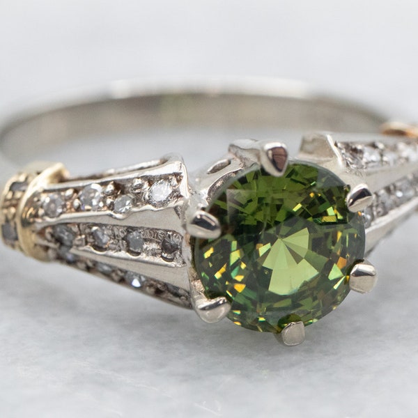 Sphene Gold Ring - Etsy