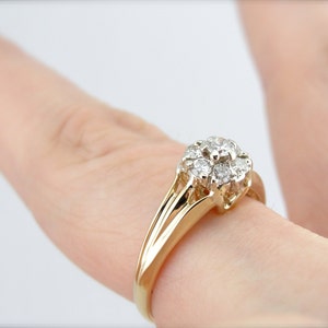 Vintage Modest Size Cocktail Ring With Fine Diamonds DNQKCY - Etsy