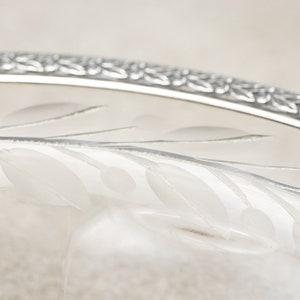 Vintage Sterling Silver and Glass Bowl, Vintage Silver Tableware ...