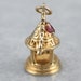 Ornate Ruby Temple Charm Vintage Gold Charm Yellow Gold - Etsy