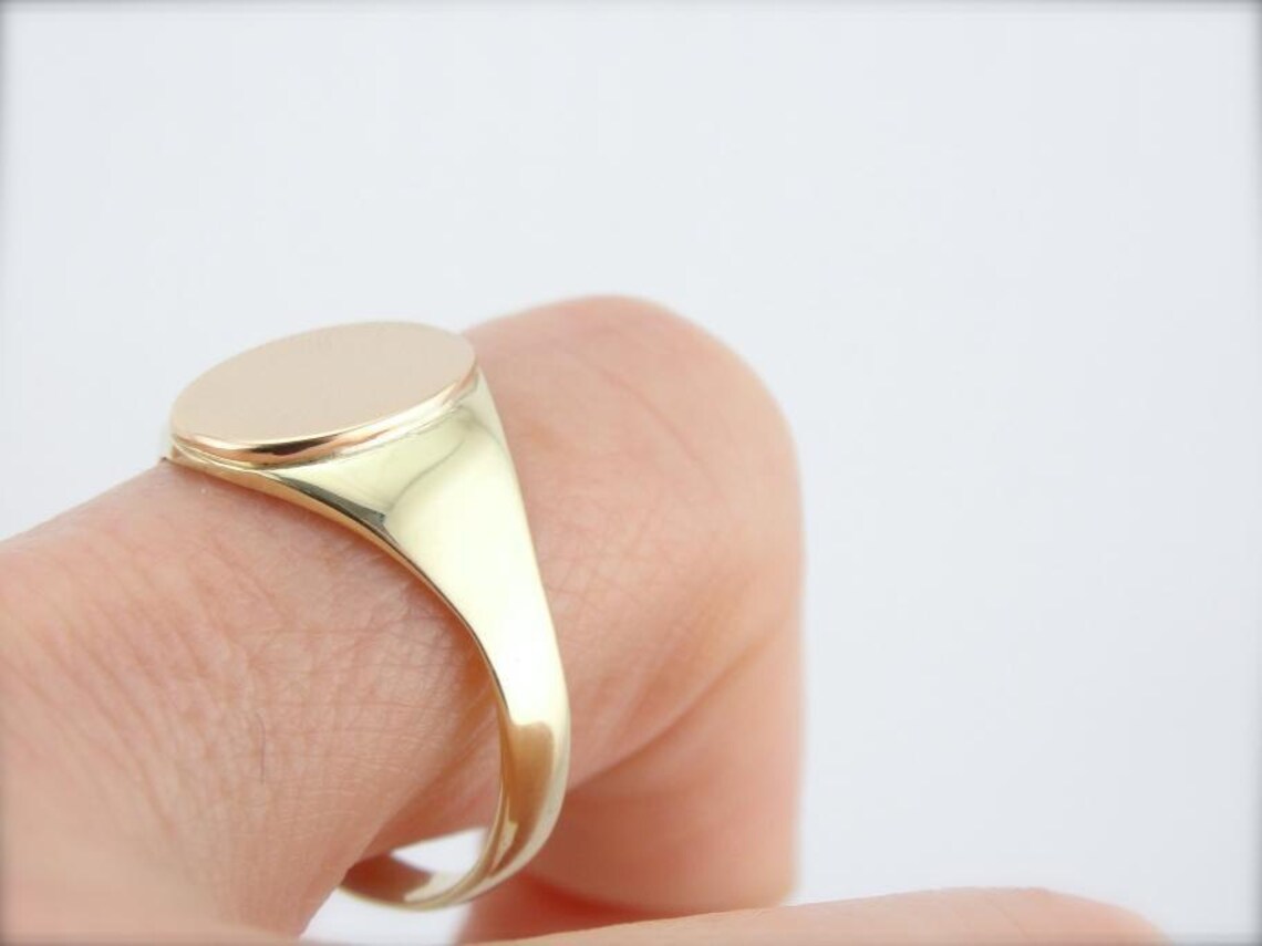 Two Tone and Perfect Polish Vintage Signet Ring N9MEQH-R | Etsy