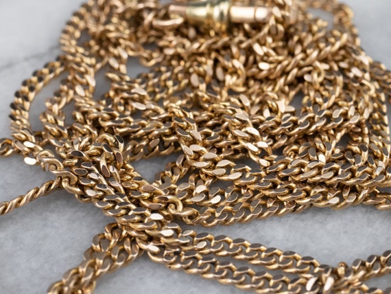 Antique Victorian Watch Chain, Victorian Lariat Chain… - Gem