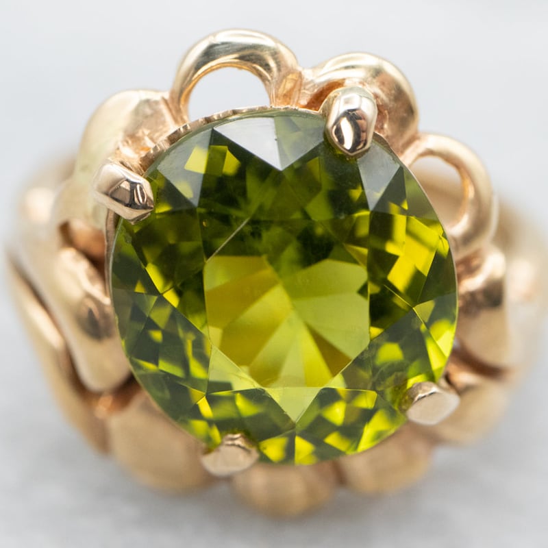 Vintage Peridot Ring - Etsy