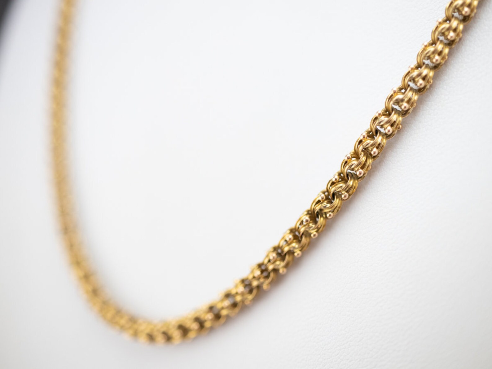 Antique Gold Link Chain Victorian Chain Necklace 14K Yellow - Etsy