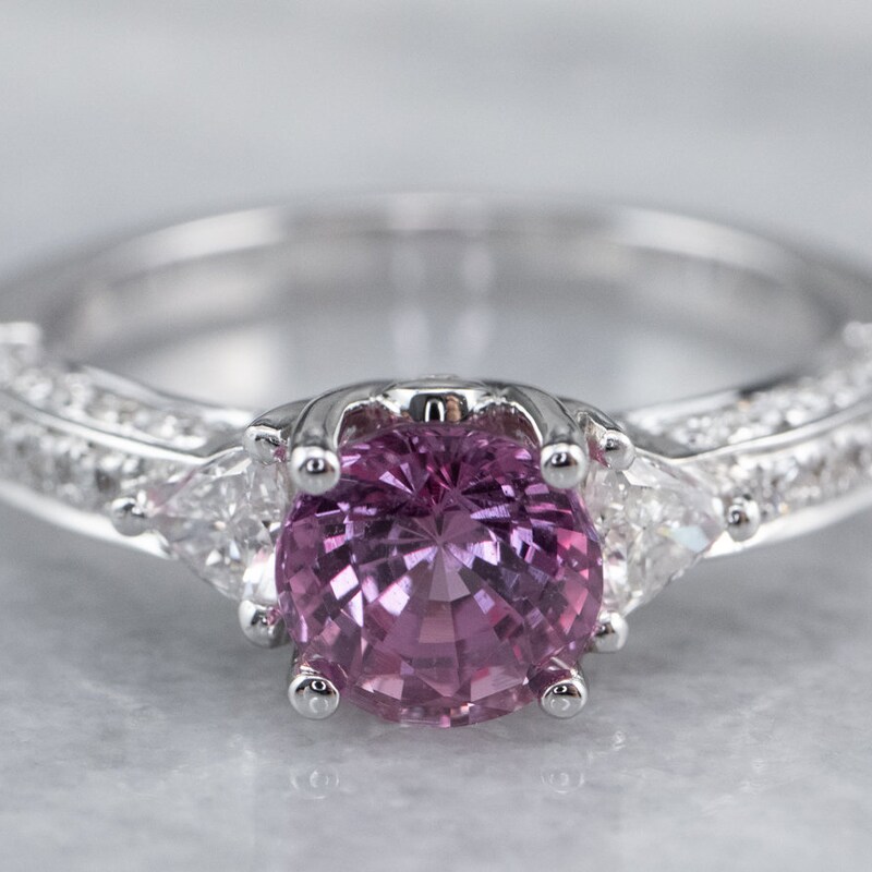 Pink Engagement Ring - Etsy