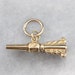 Fancy Gold Key Charm, Gold Key Charm, Vintage Gold Charm, Layering ...