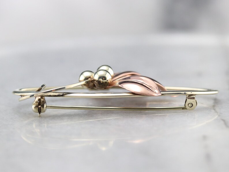 Retro Era Floral Brooch Mixed Metal Brooch Forstner Jewelry - Etsy
