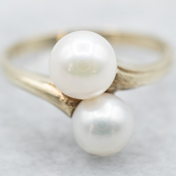 Pearl Bypass Ring - Etsy