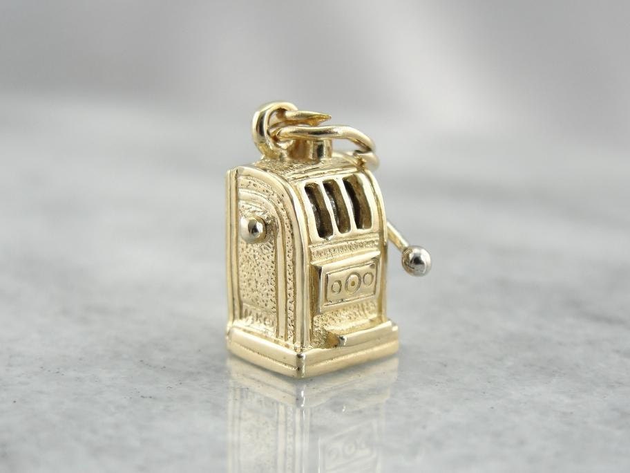 Vintage One Armed Bandit in Gold 7MJYHP-P - Etsy