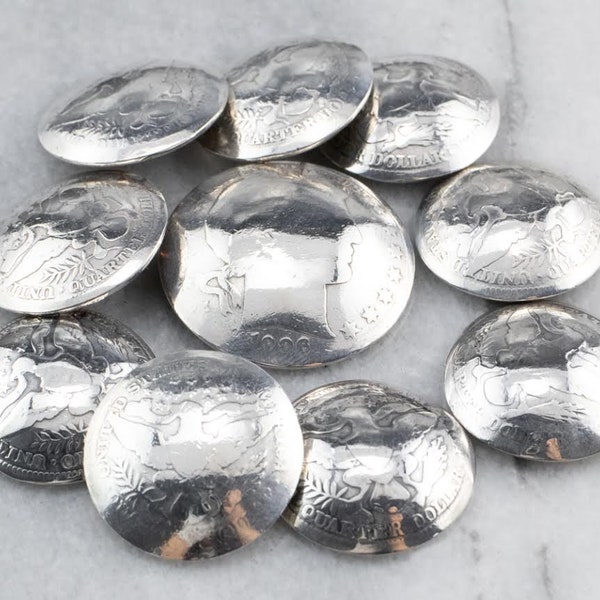 Silver Buttons - Etsy