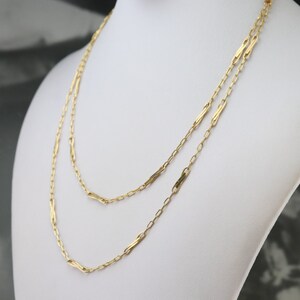 Italian Gold Decorative Gold Chain, Long Gold Chain Necklace, Layering ...