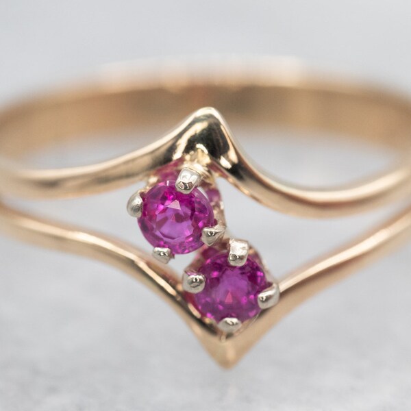 Two Stone Ring - Etsy