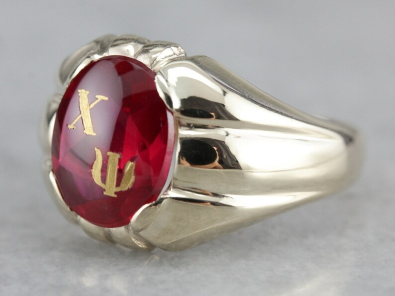 Retro Chi Psi Fraternity Ring Men's Fraternity Ring - Etsy
