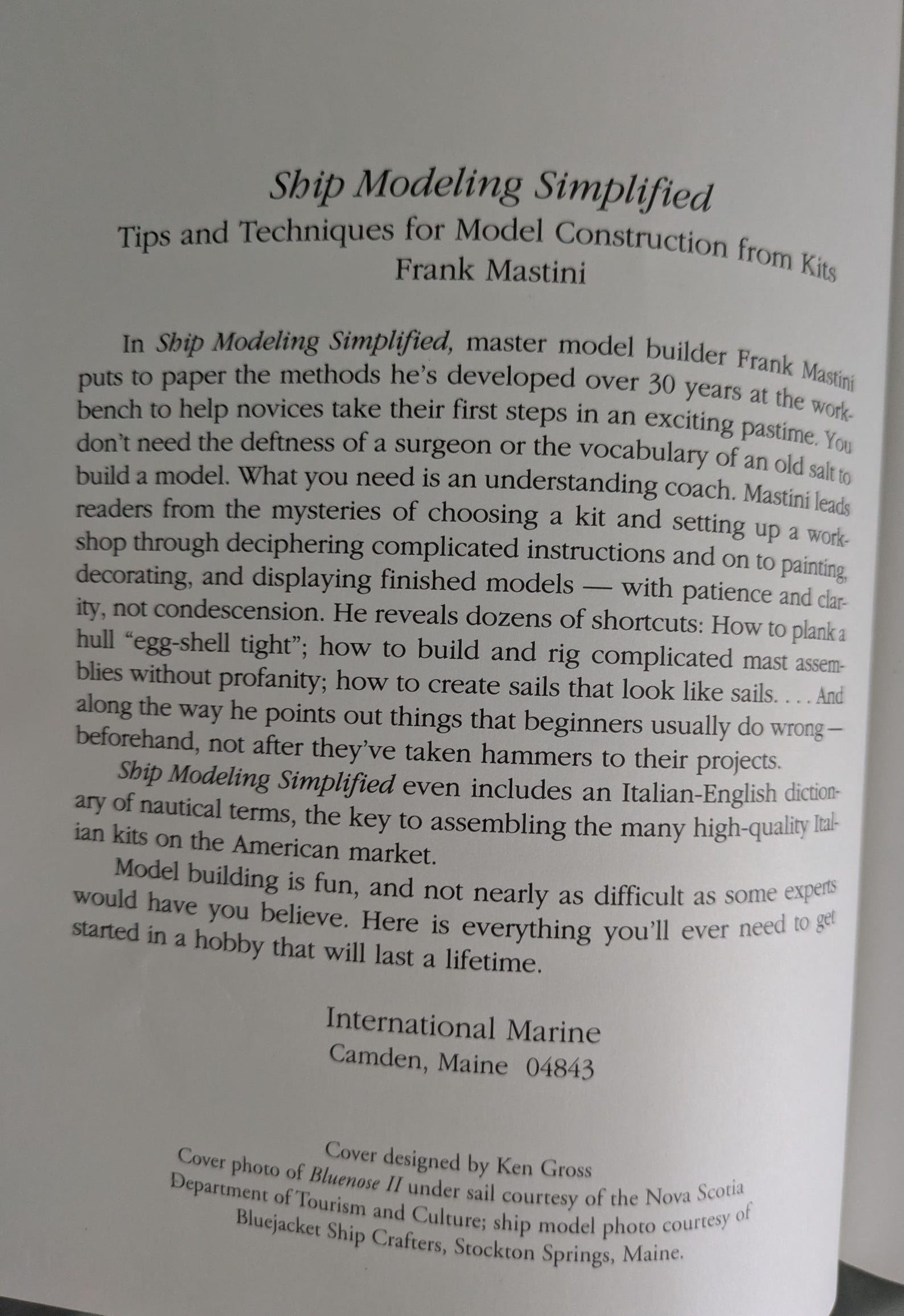 Ship Modeling Simplified: Tips and Techniques for Model Construction ...