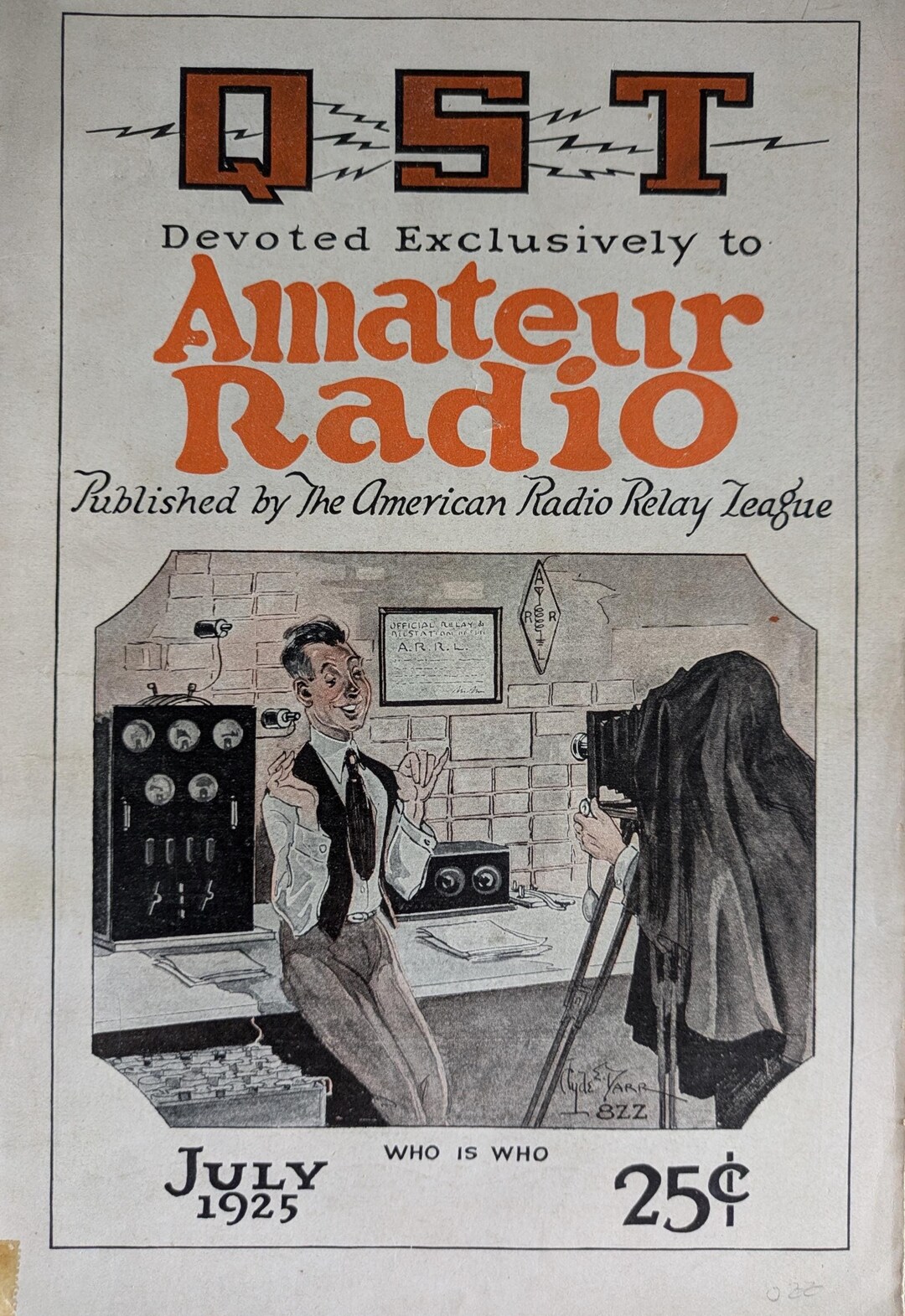 1925 QST Amateur Radio Magazine, July Edition, Published by American ...