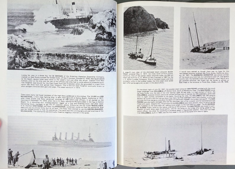 Disaster Log of Ships, A Pictorial Account of Shipwrecks, California to ...