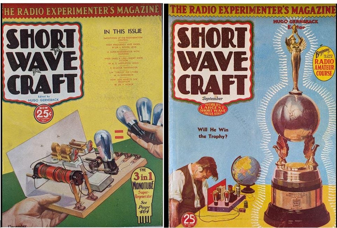 1930s Short Wave Craft- (2) Issues: Dec. 1932 & Sep 1935. the Radio ...