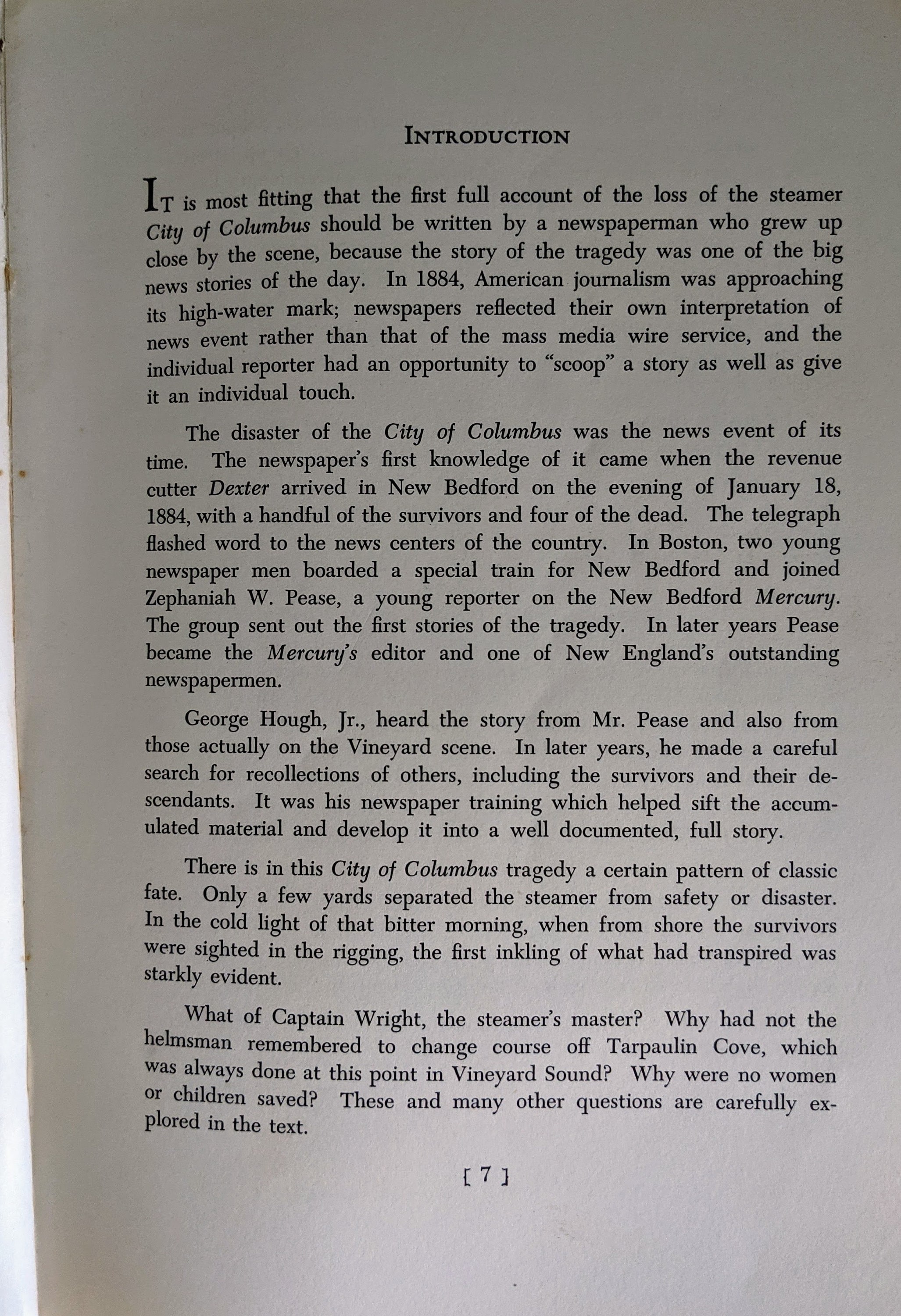 Disaster on Devil's Bridge - George Hough, Jr., 1963. Loss of Steamer ...
