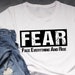 FEAR Face Everything and Rise - Instant Download SVG File for Screen ...