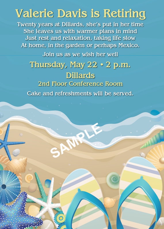 Personalized Retirement Party Invitation | Etsy