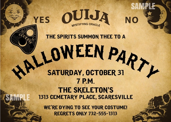 Image Of Ouija Board Invitation Andrew Cronk | Keep In Touch With