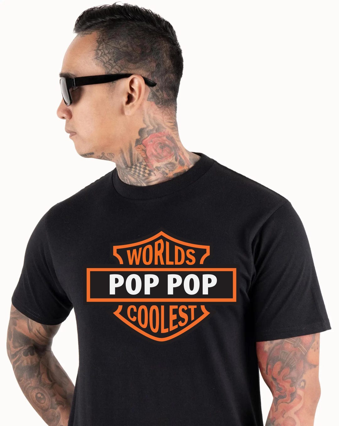 World's Coolest Pop Pop Motorcycle Patch Shirt SVG Download - Etsy
