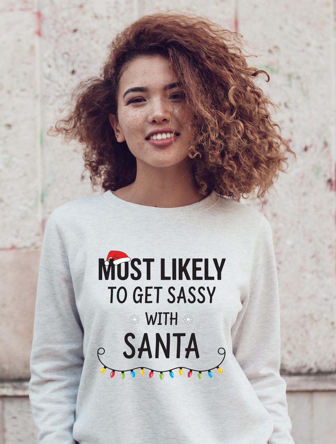 Sassy Santa Christmas SVG File | Funny Holiday Shirt Design (digital ...