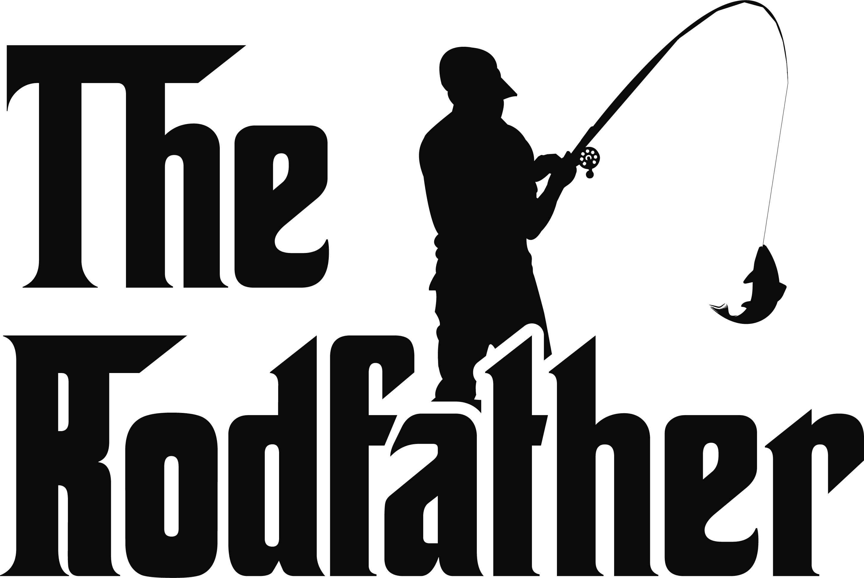 The Rodfather Fishing Instant Download SVG File for T-shirt - Etsy