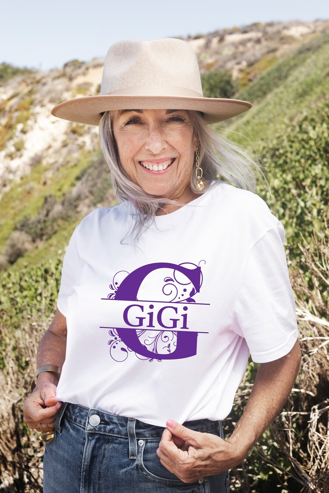 Gigi - Split G Monogram Shirt Instant Download SVG File for Circuit ...