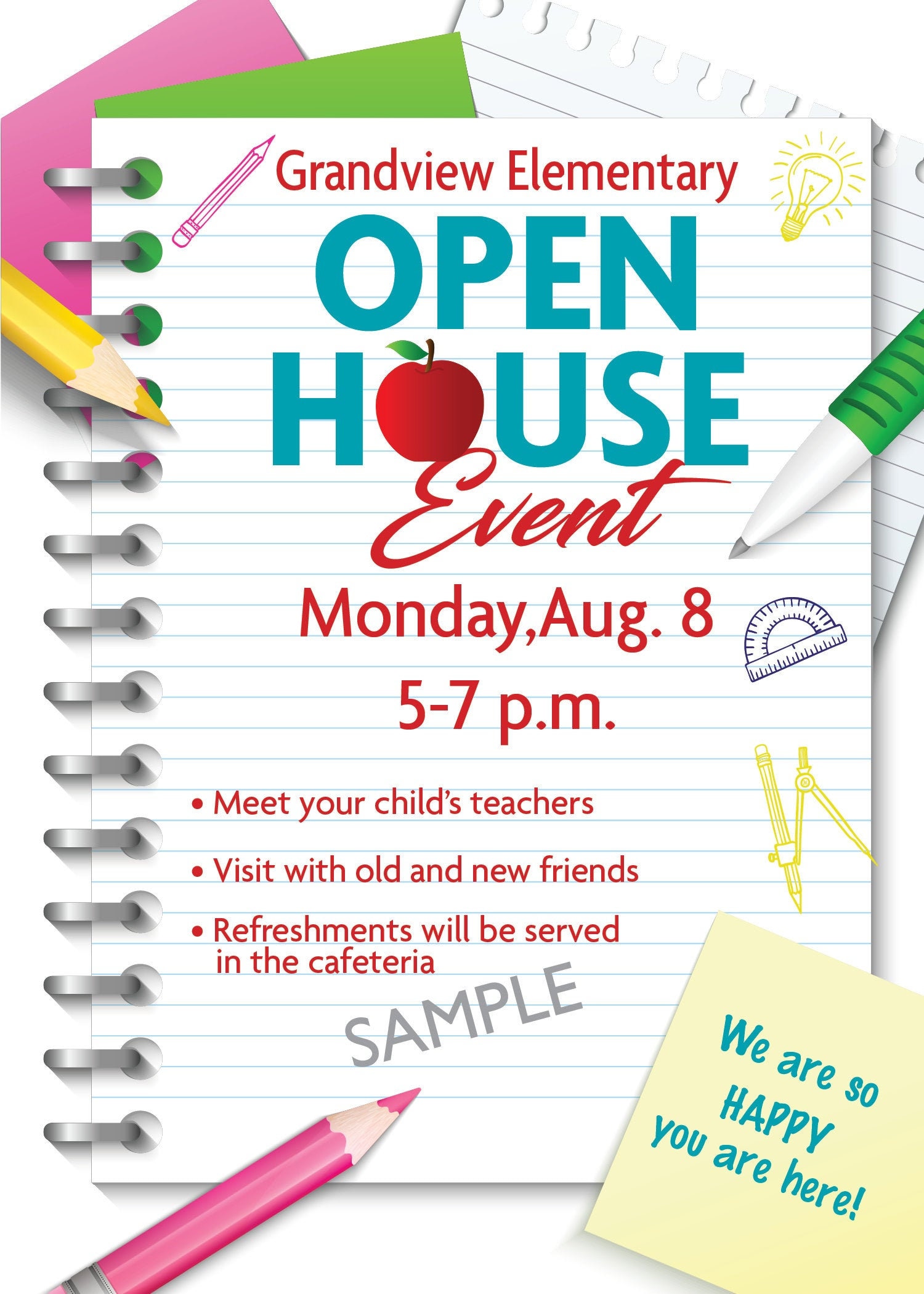 Back to School Open House Event Invitation / Flyer - Etsy