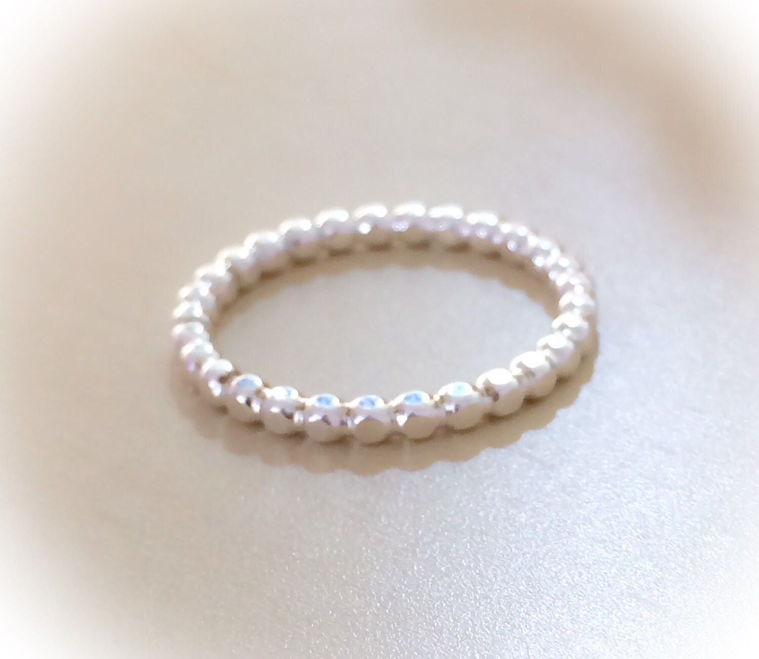 Silver Ring, CLASSIC Connected Dot Ring, Sterling Silver Dot Ring ...