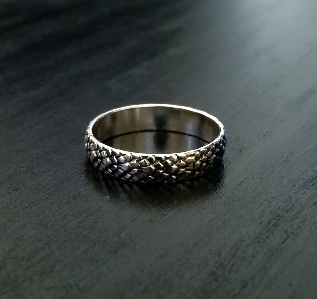 Silver Ring, Dragon Scale Ring, Dragon Ring, Sterling Silver Ring ...