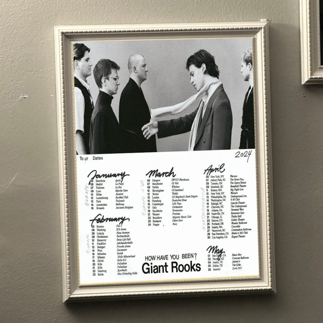 Giant Rooks Tour 2024 Poster, Living Room, Wall Art - Etsy