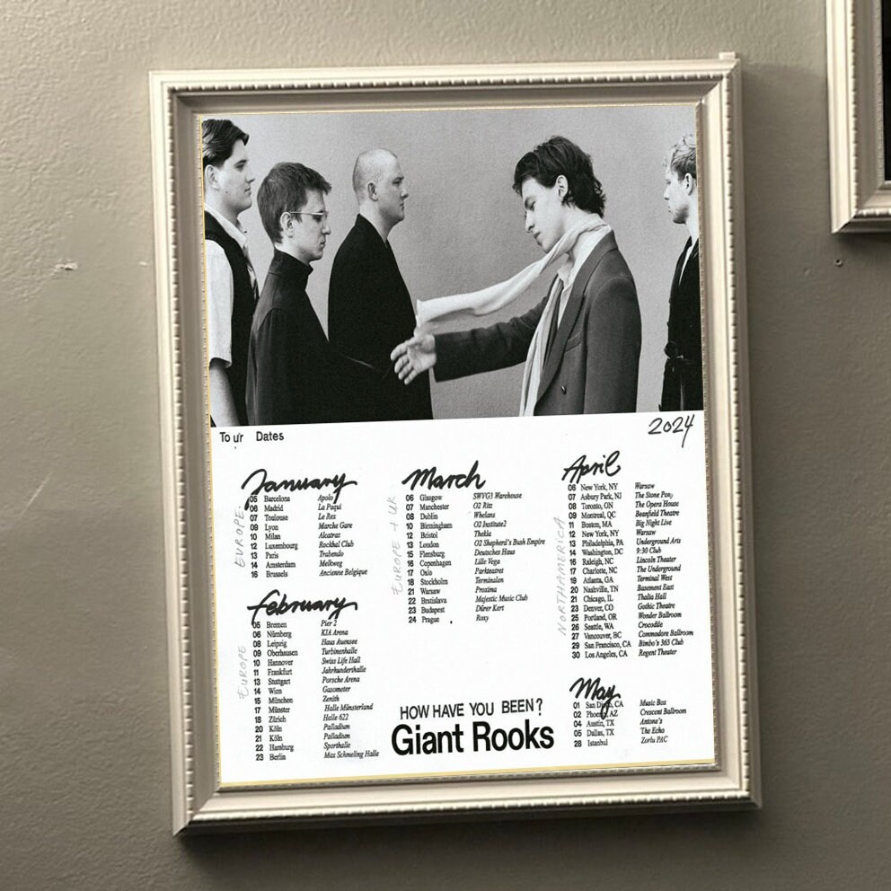 Giant Rooks Tour 2024 Poster, Living Room, Wall Art - Etsy