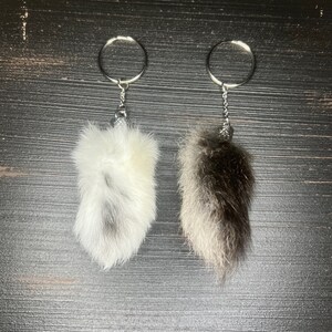 Rabbit Foot Key Chain - Etsy