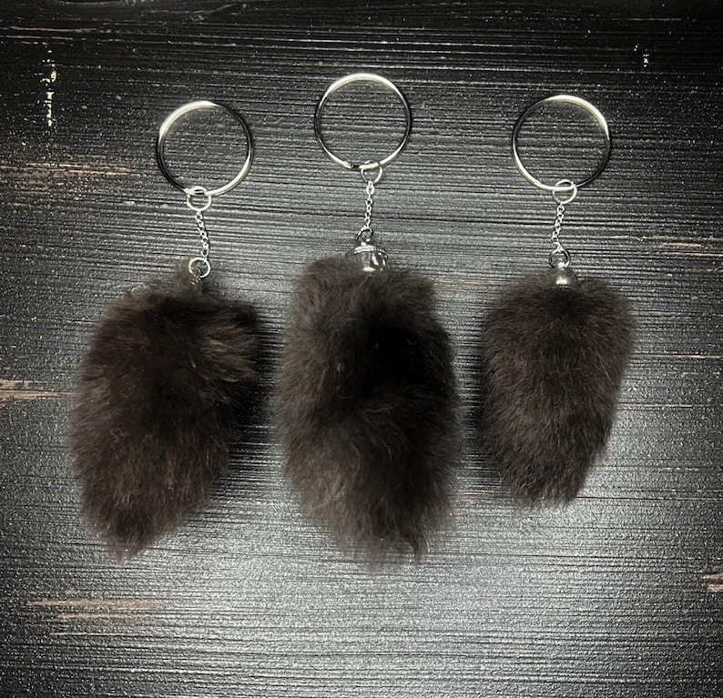 Rabbit Foot Key Chain - Etsy