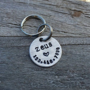 Handmade Custom Hand-stamped Dog/cat Tag the | Etsy