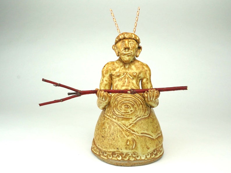 Cernunnos Altar Bell Celtic Herne Wild Hunt God Sculpted - Etsy