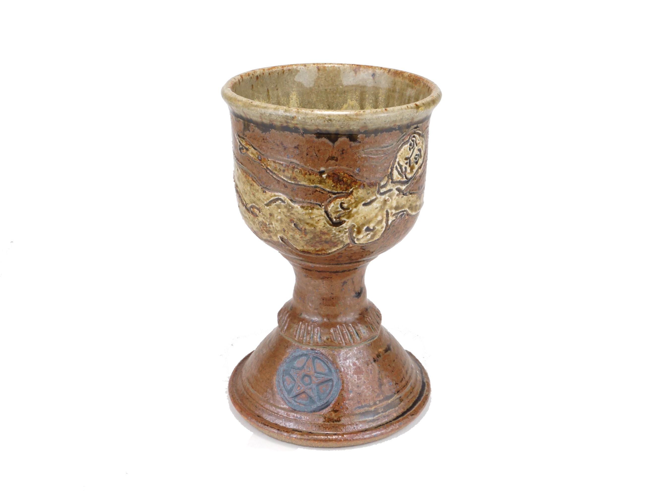Reclining Goddess Pentacle Ritual Altar Chalice Wiccan Spiral Wine ...