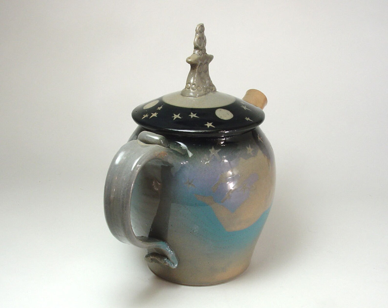 Tan Porcelain Leaping Dancer Teapot Unique Hand Made Sculpted - Etsy