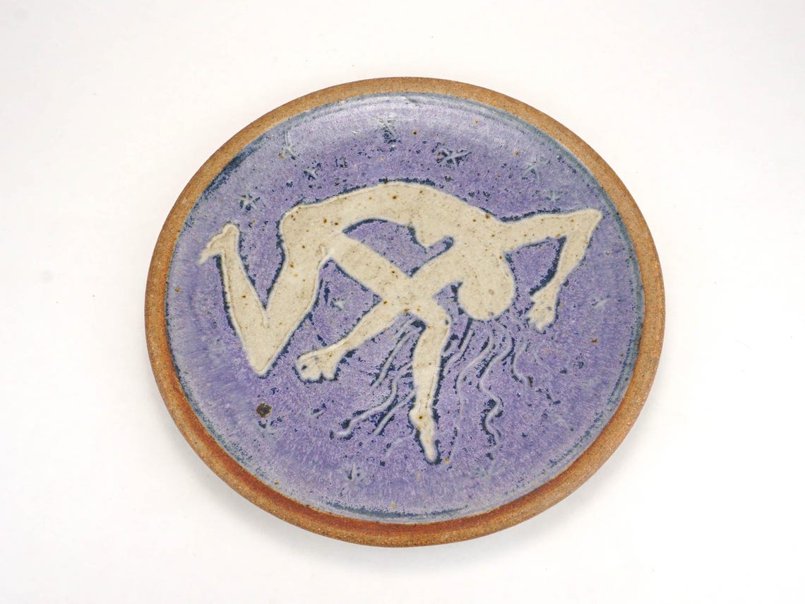 Nyx Greek Ritual Altar Cakes Plate Night Sky Goddess Ceremonial ...