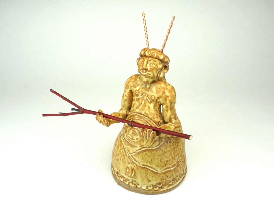 Cernunnos Altar Bell Celtic Herne Wild Hunt God Sculpted - Etsy