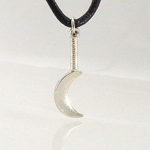 Miniature Boline Sickle Necklace Sterling Silver Ritual Tool Charm ...