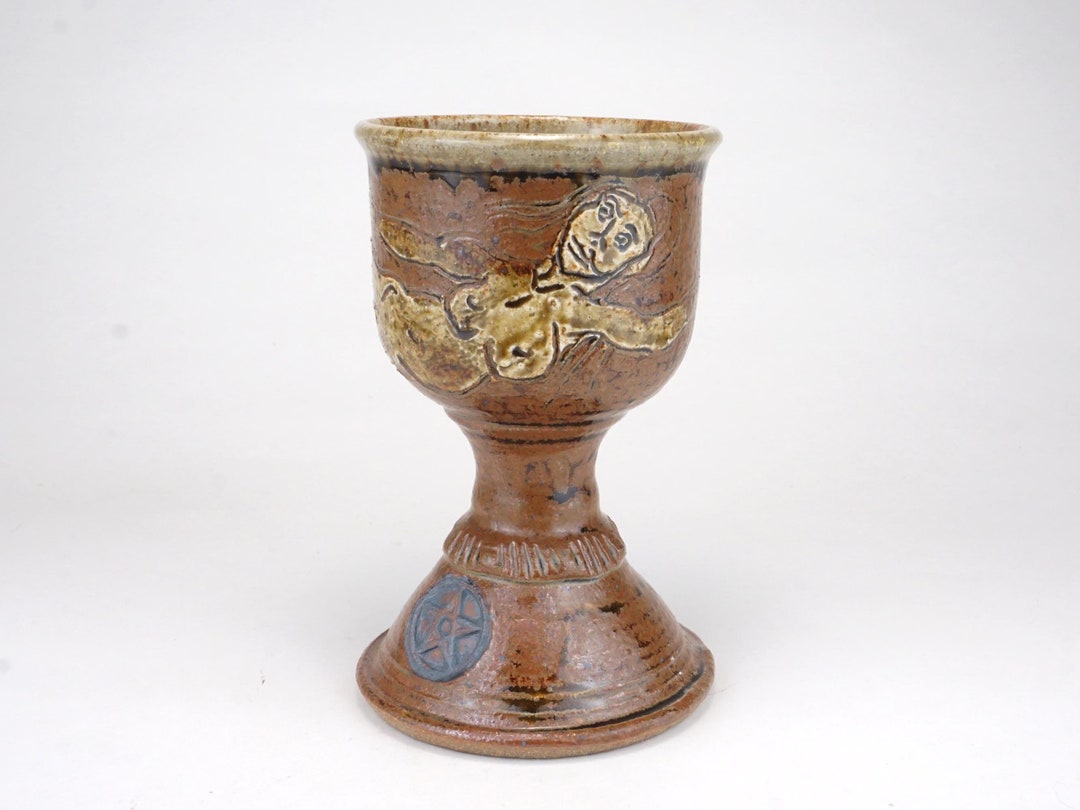 Reclining Goddess Pentacle Ritual Altar Chalice Wiccan Spiral Wine ...