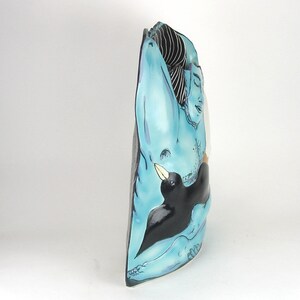 Porcelain Musk Ox Raven God Sacrifice Vase Decorative Sculpture Vessel ...