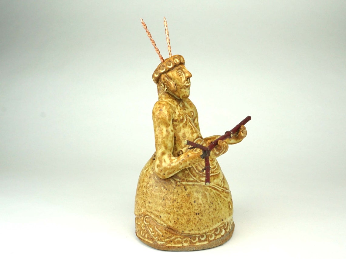 Cernunnos Altar Bell Celtic Herne Wild Hunt God Sculpted - Etsy