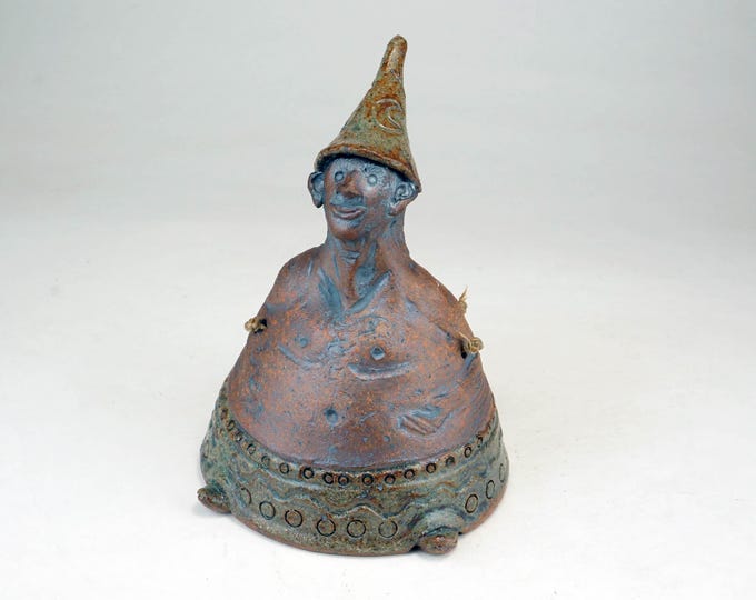 Wizard Magician Altar Temple Figurine Bell Sculpture Pagan Ritual ...
